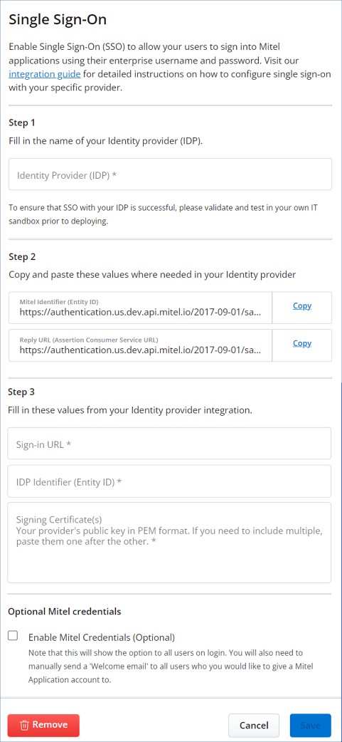 Configuring Single Sign-On for CloudLink with Microsoft Azure AD